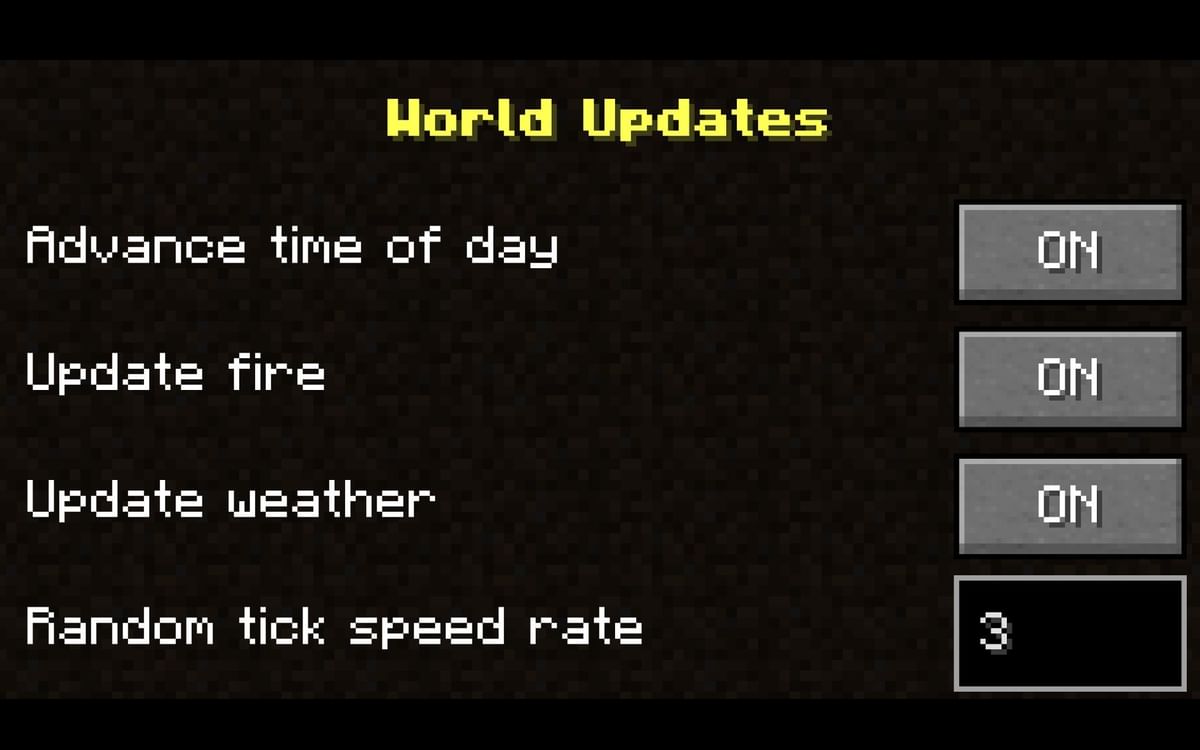 How to change random tick speed in Minecraft