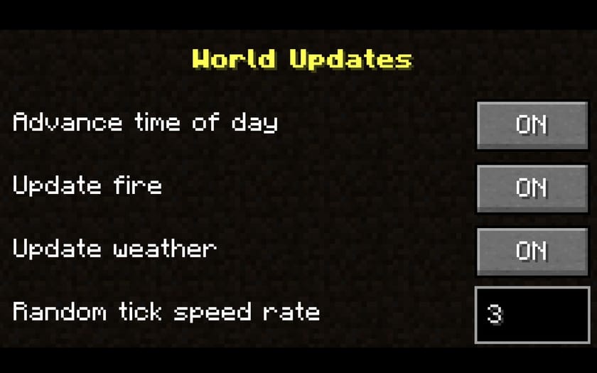 How to change random tick speed in Minecraft