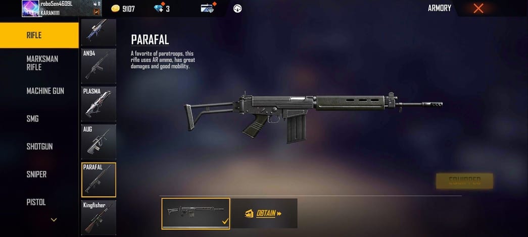 5 best Garena Free Fire Assault Rifles with highest damage