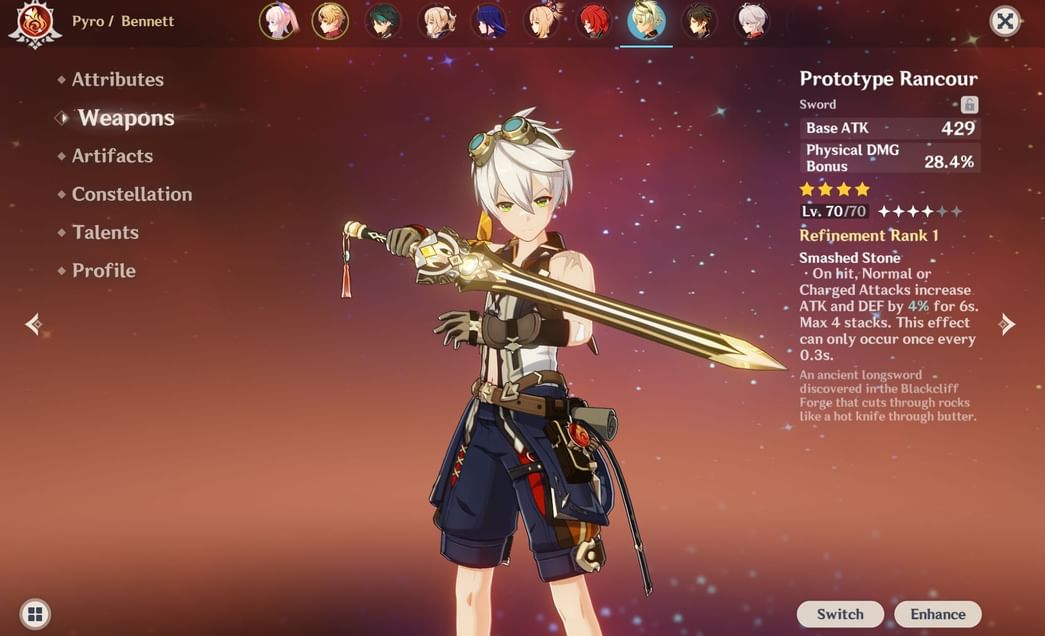 Genshin Impact Bennett build guide: Best artifacts, weapons and talent priority