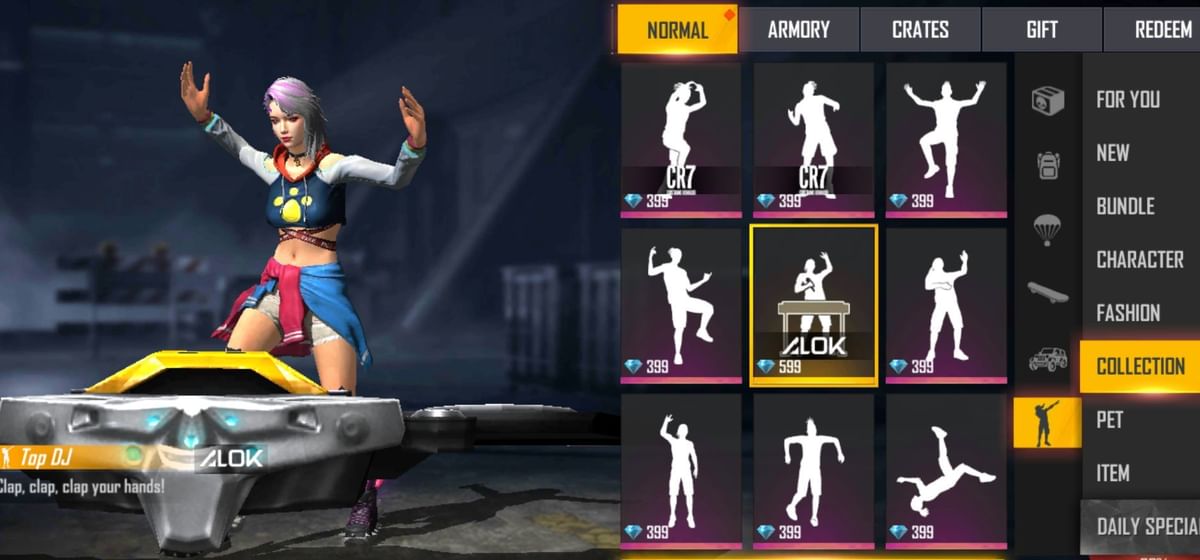 How to get legendary emotes in Garena Free Fire MAX this month