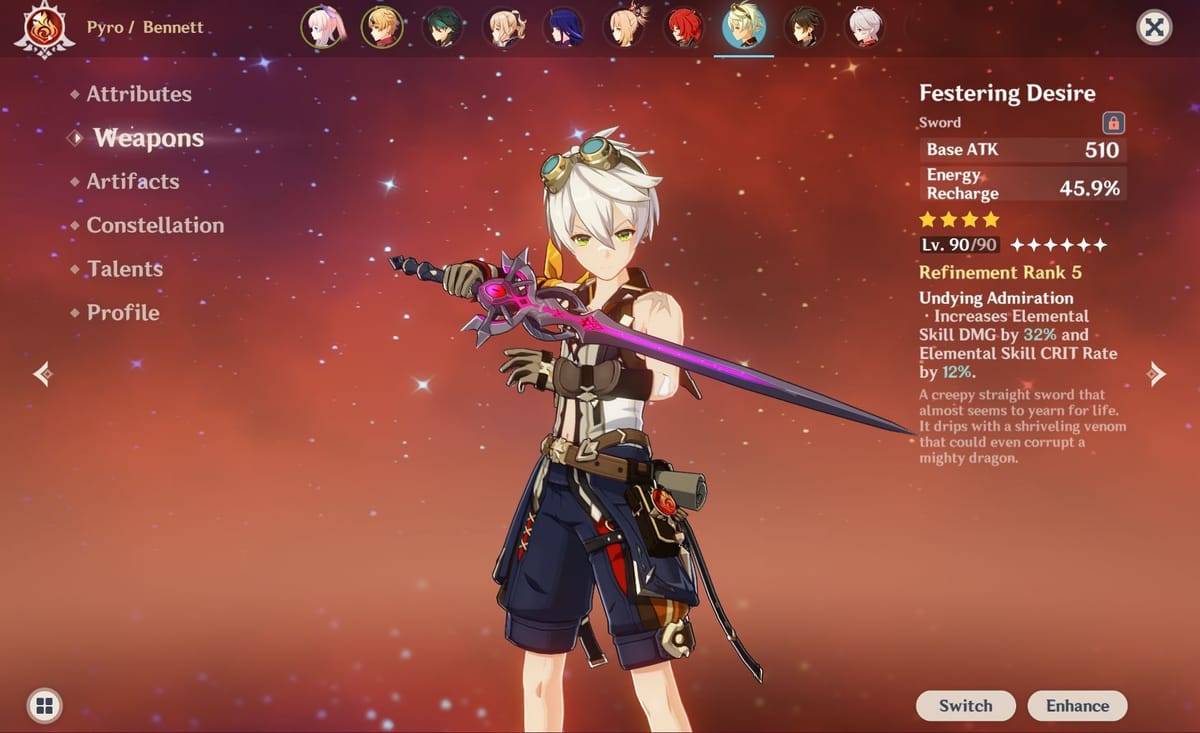 Genshin Impact Bennett build guide: Best artifacts, weapons and talent ...