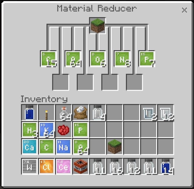 Material reducer in Minecraft: Education Edition: How to obtain, uses ...