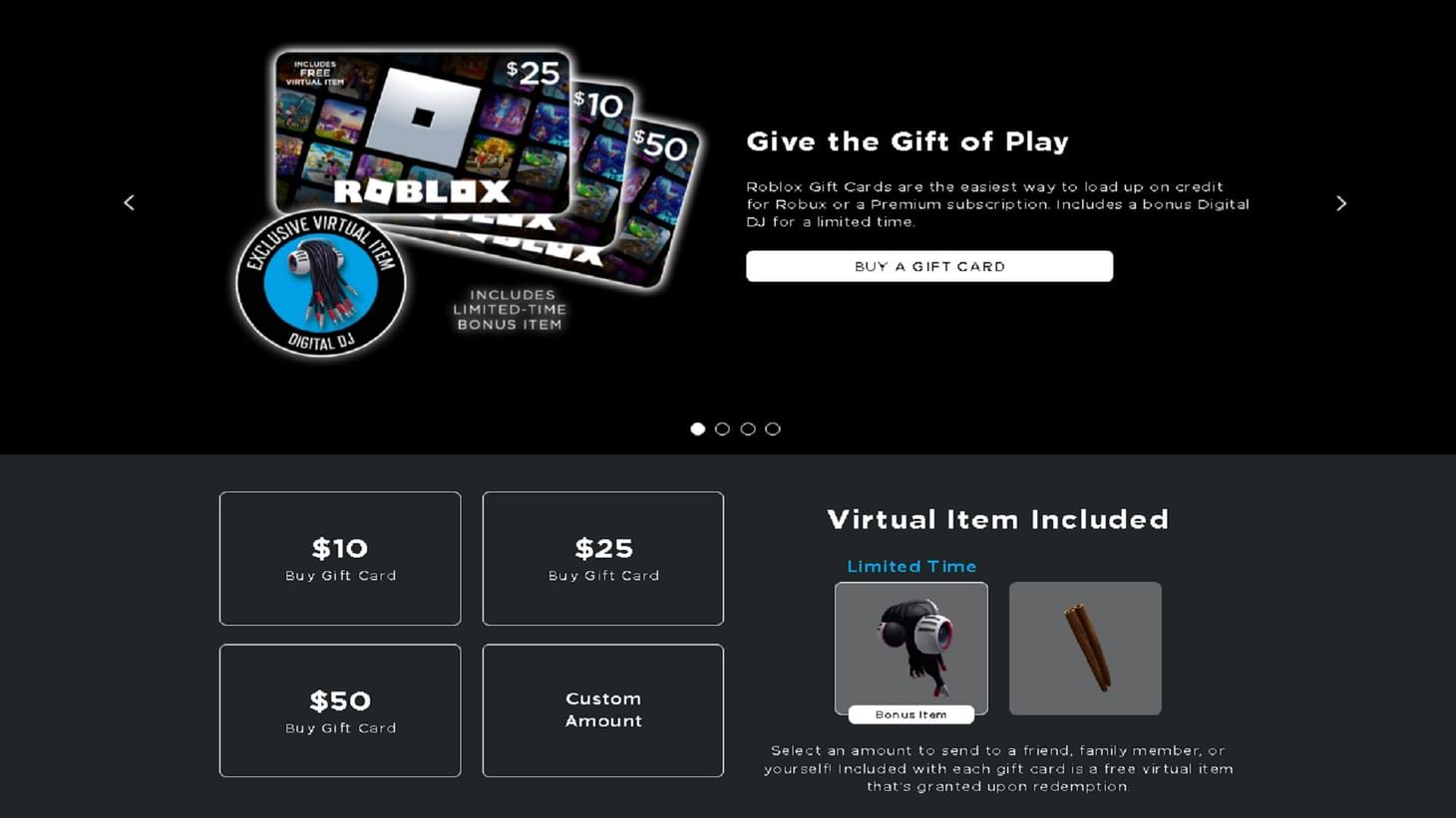 Why you cannot gift items in Roblox