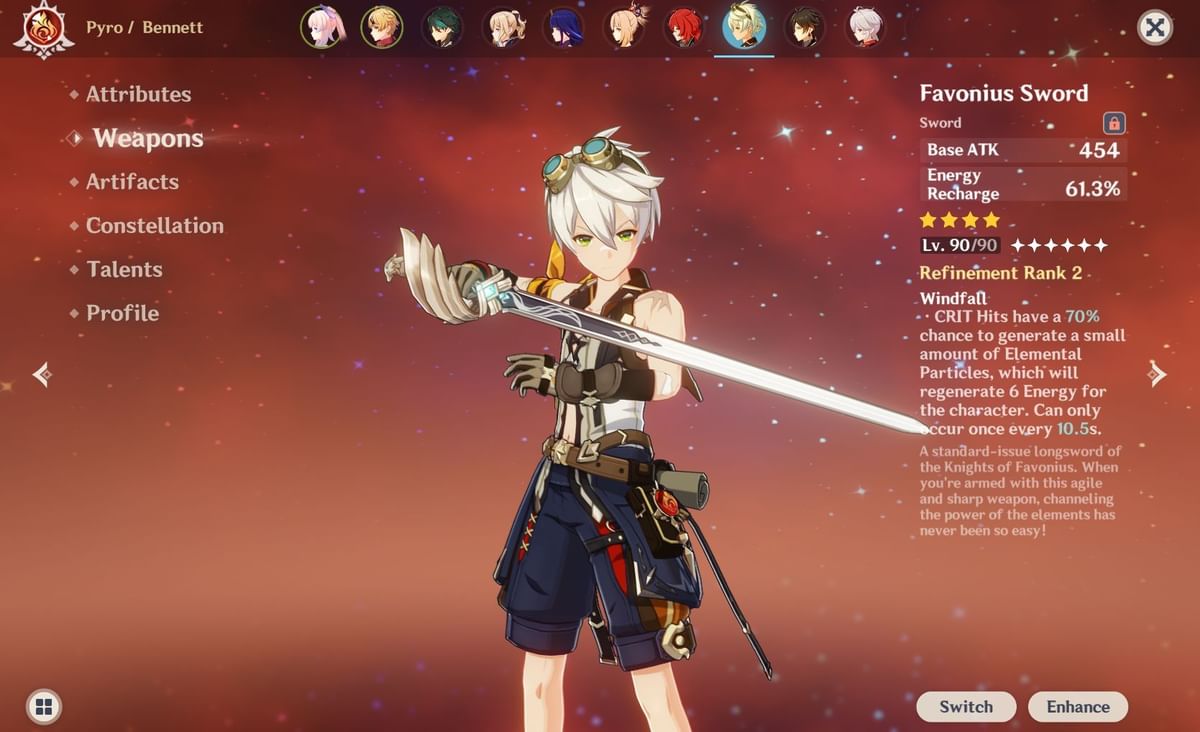 Genshin Impact Bennett build guide: Best artifacts, weapons and talent priority