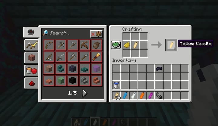 Candles Minecraft 1.18 Caves & Cliffs update part 2 features