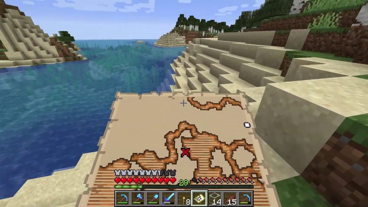 How to use treasure maps in Minecraft