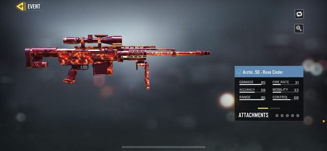 COD Mobile: Unlock end of season reward, Arctic Rose Cinder