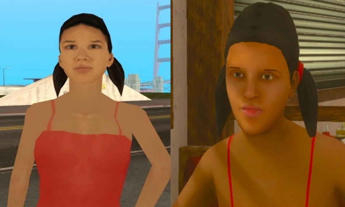 The GTA trilogy makes CJ's girlfriends look different