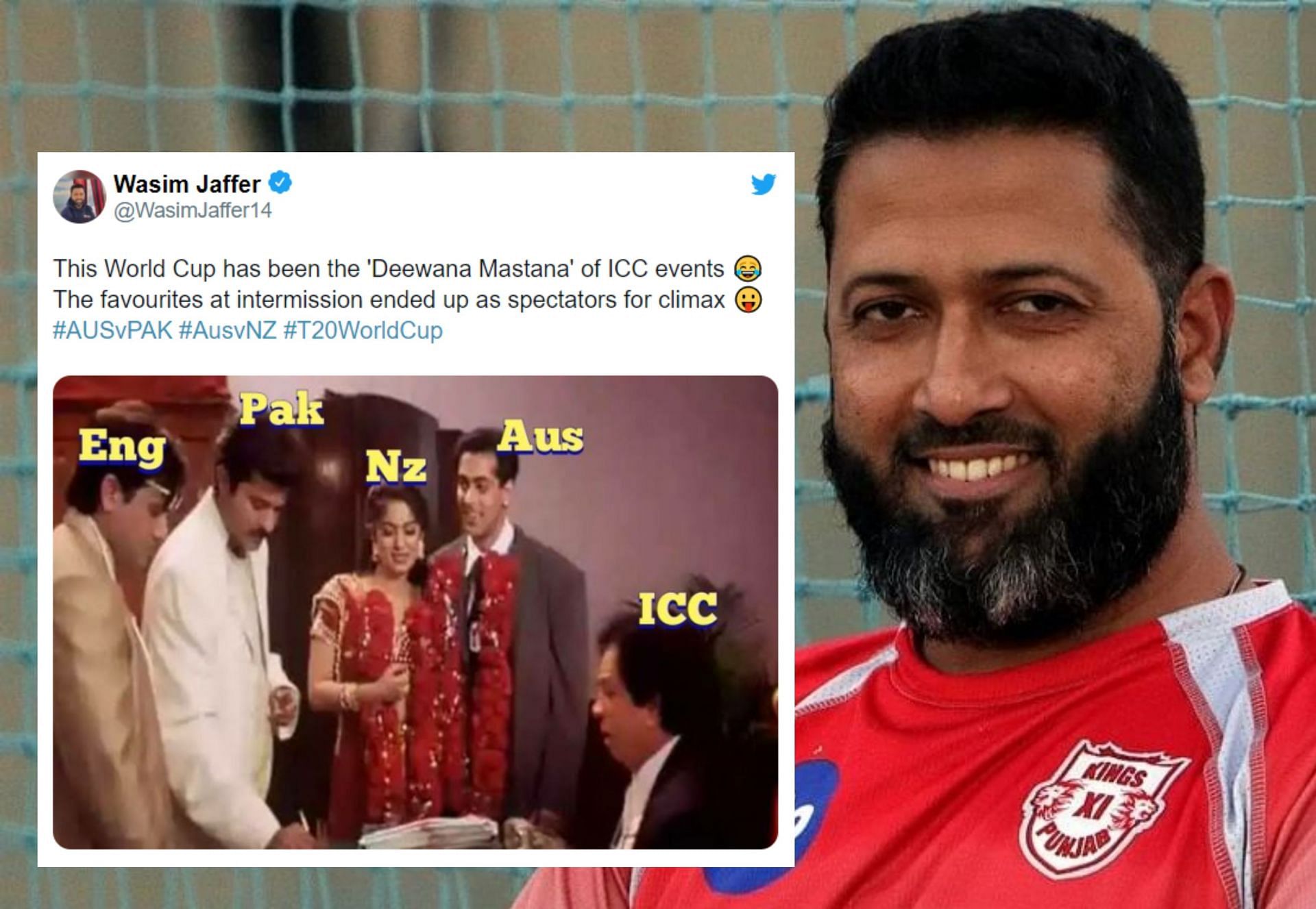 T20 World Cup 2021: Wasim Jaffer trolls England and Pakistan teams with ... T20 World Cup 2021: Wasim Jaffer trolls England and Pakistan teams with ...