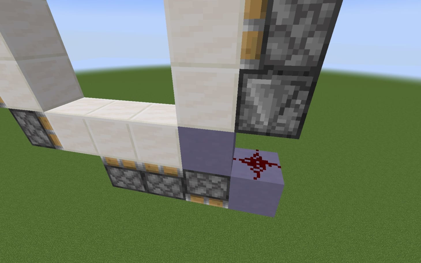 How to make a 3x3 piston door in Minecraft Java Edition