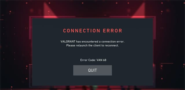 What is VAL 68 error in Valorant and how to fix it?