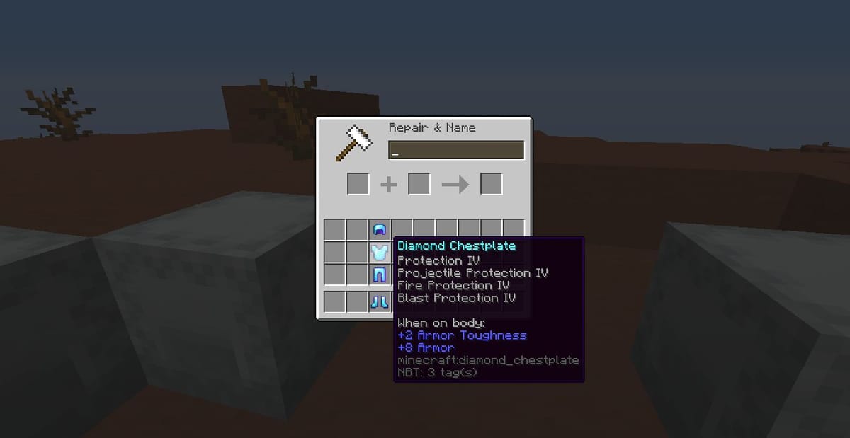 How to make God armor in Minecraft