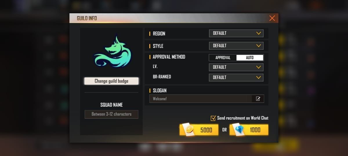 Best Free Fire guild name styles in 2021