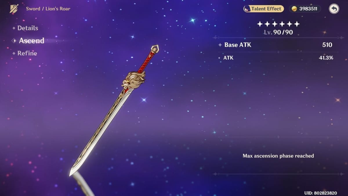 5 best swords for Albedo in Genshin Impact