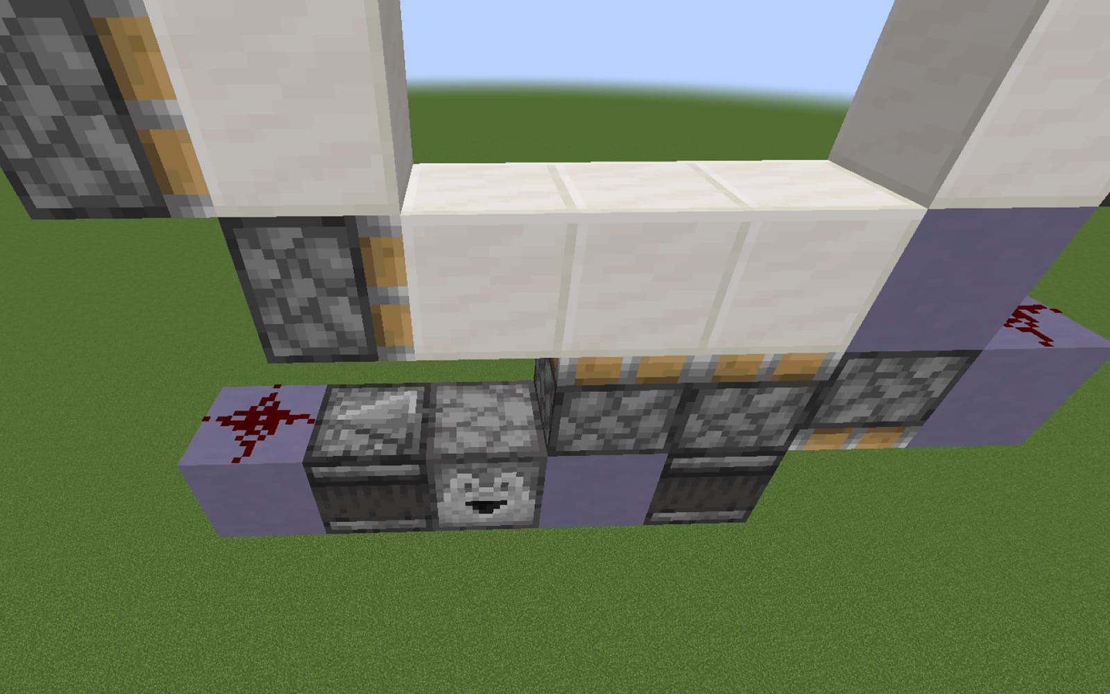 How to make a 3x3 piston door in Minecraft Java Edition