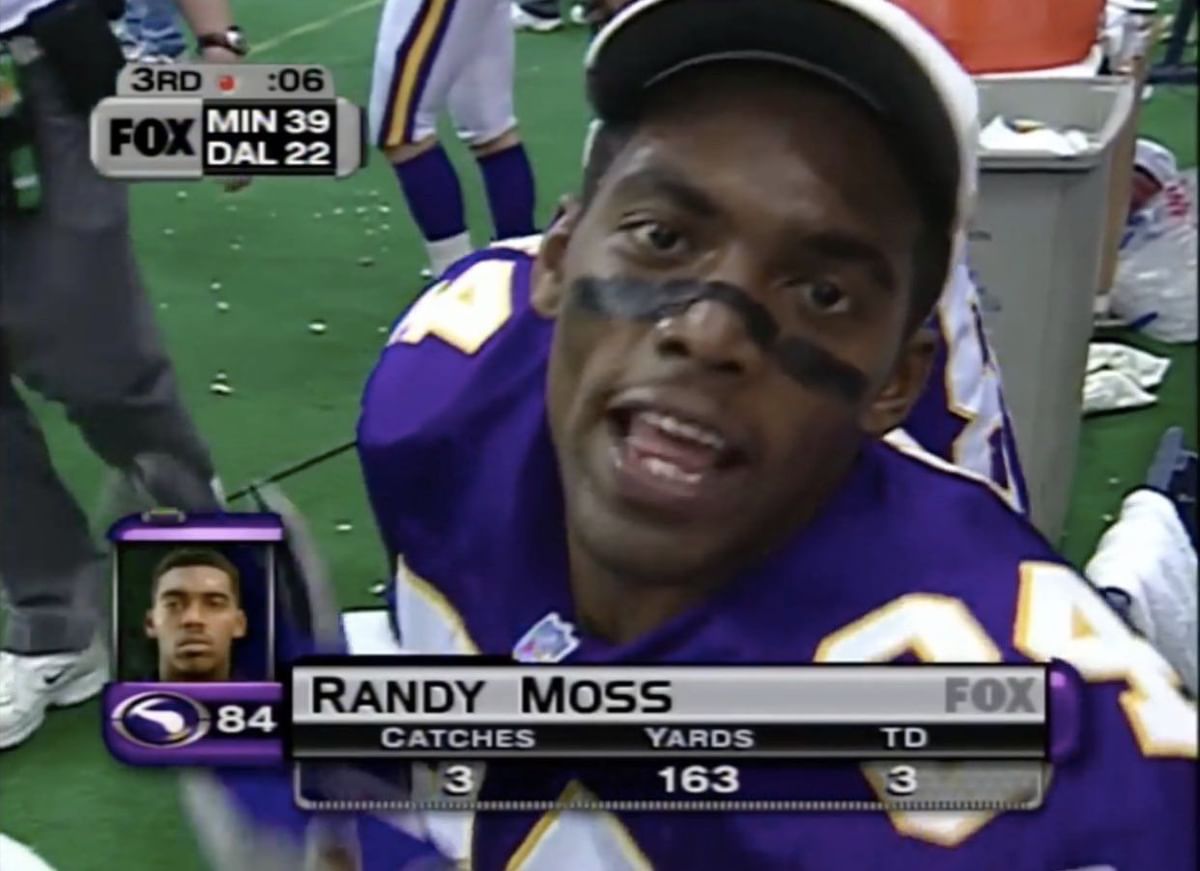 Watch: Randy Moss' incredible Thanksgiving performance vs Dallas Cowboys