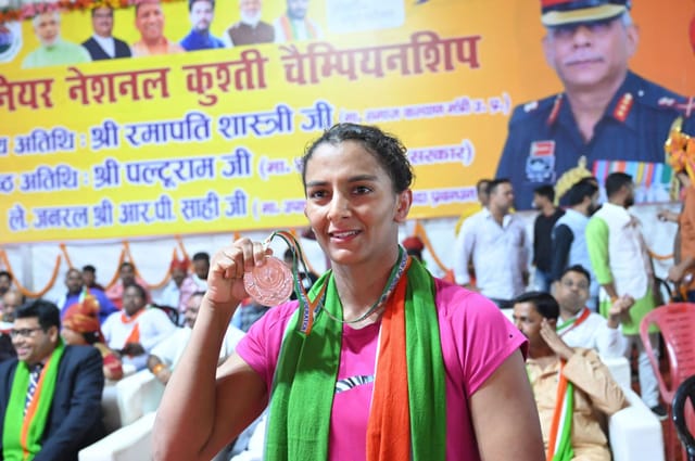 Geeta Phogat makes an inspiring comeback at National Wrestling ...