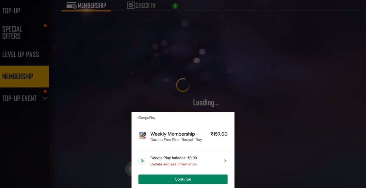 How to get Free Fire weekly membership for rewards