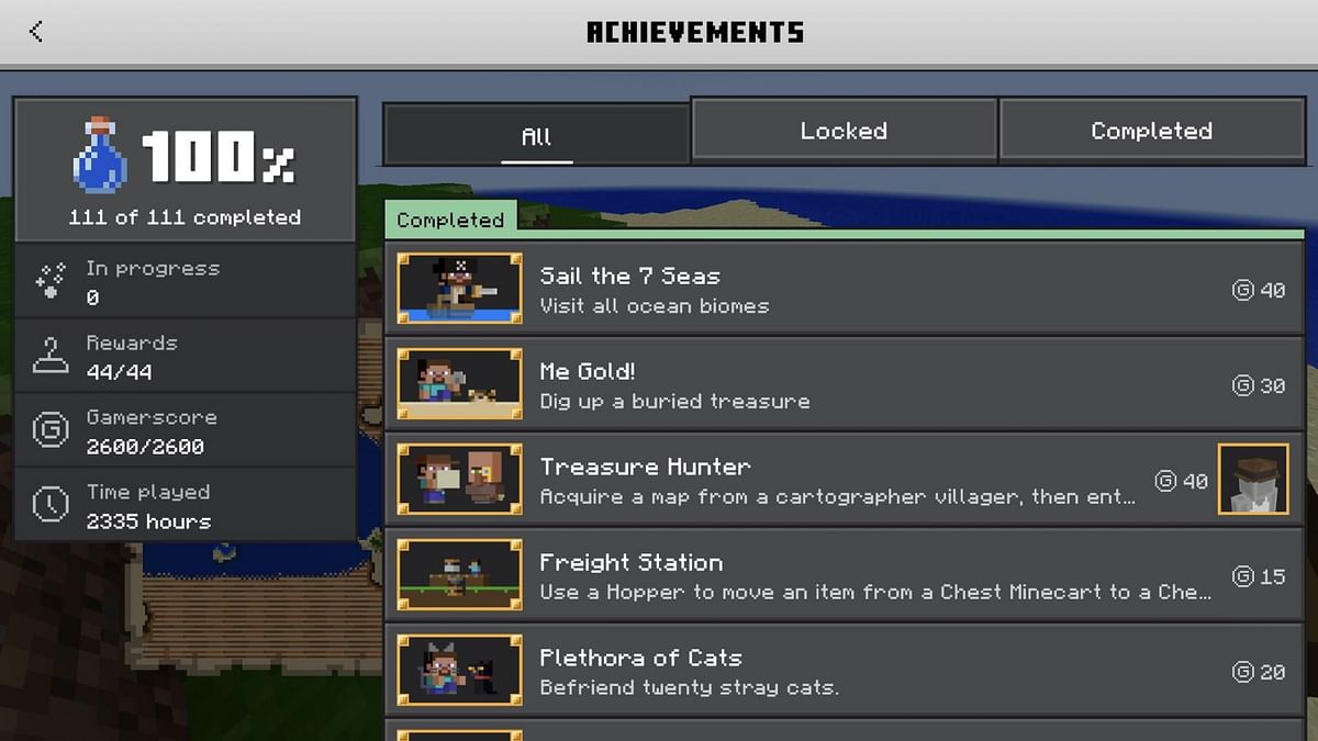 How To Check Achievements In Minecraft Bedrock Edition