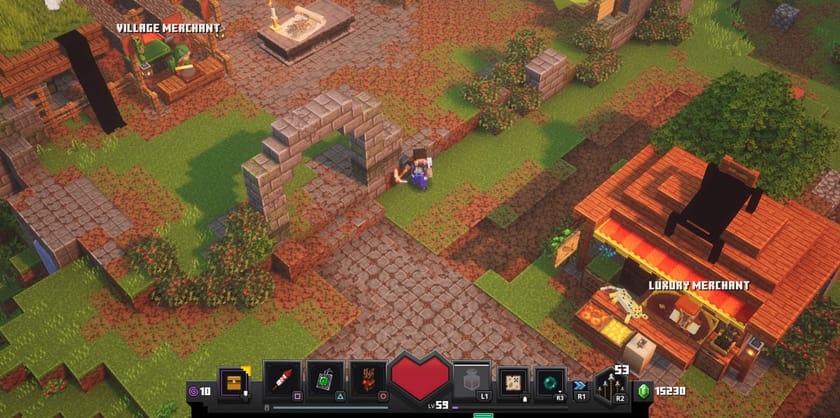 Where is the Luxury Merchant in Minecraft Dungeons?