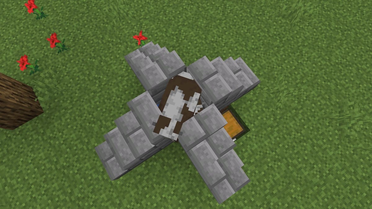 How to build cow crusher in Minecraft