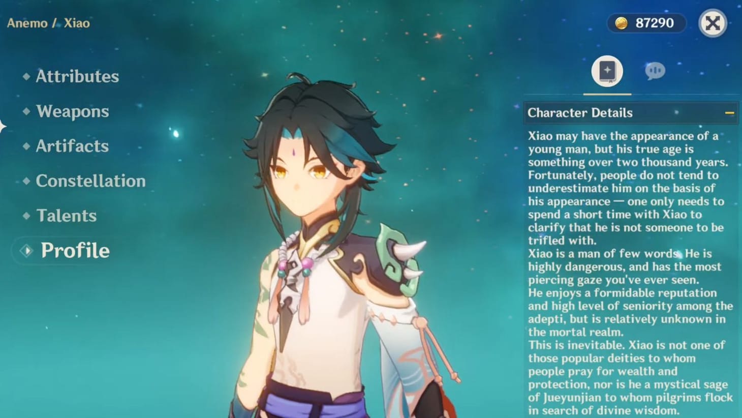 Xiao in Genshin Impact: Age, height, skills, and more