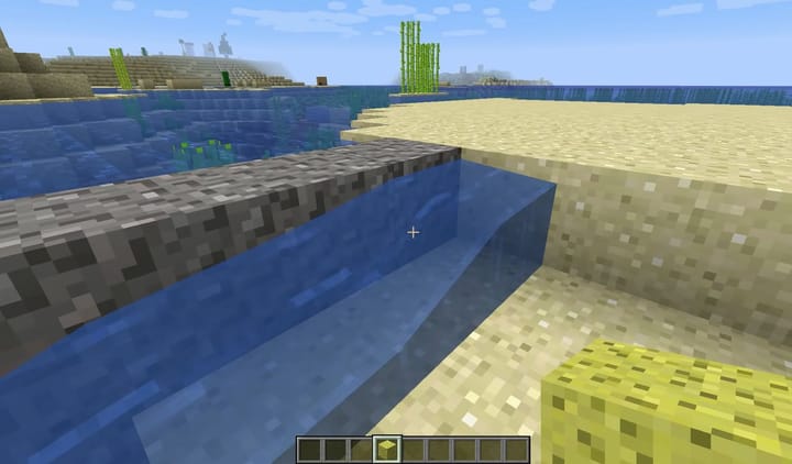 What is the easiest way to drain oceans in Minecraft?