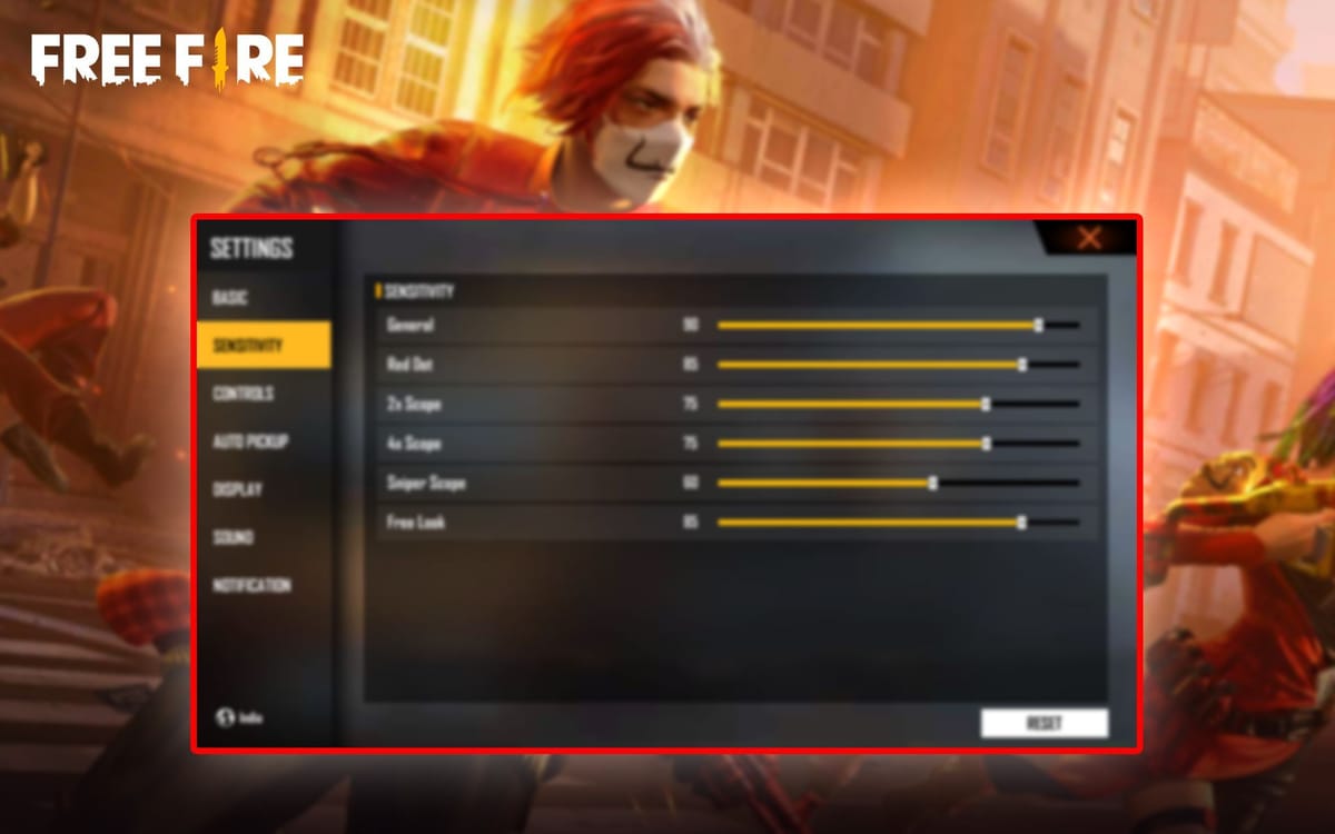 Best Free Fire sensitivity settings for headshots and gloo wall placements