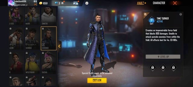 Best Free Fire sensitivity settings to use with Chrono