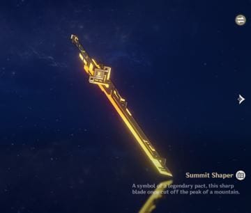 Summit Shaper | Genshin Impact- Ascension Materials, Stats, Appearence ...