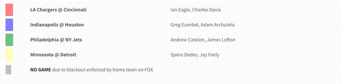 NFL Week 13 Coverage Map: TV Schedule, Channel, and Time for 2021-22 Season