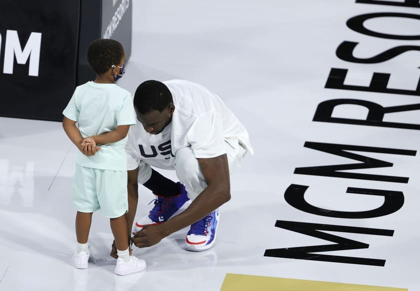 Watch: Draymond Green and his son DJ in a wholesome moment as DJ ...