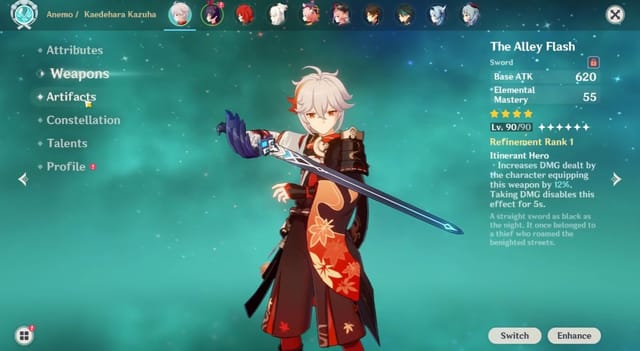 Next Genshin Impact update brings Alley Flash sword: Stats and suitable ...