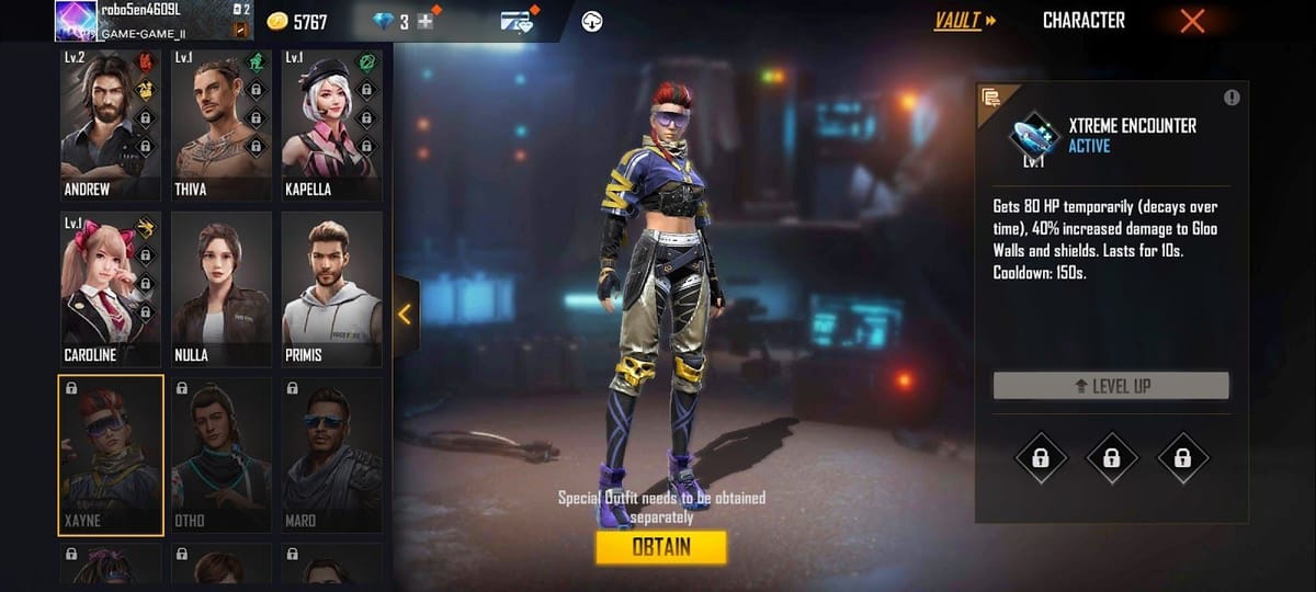 Full list of Garena Free Fire characters with active abilities (2021)