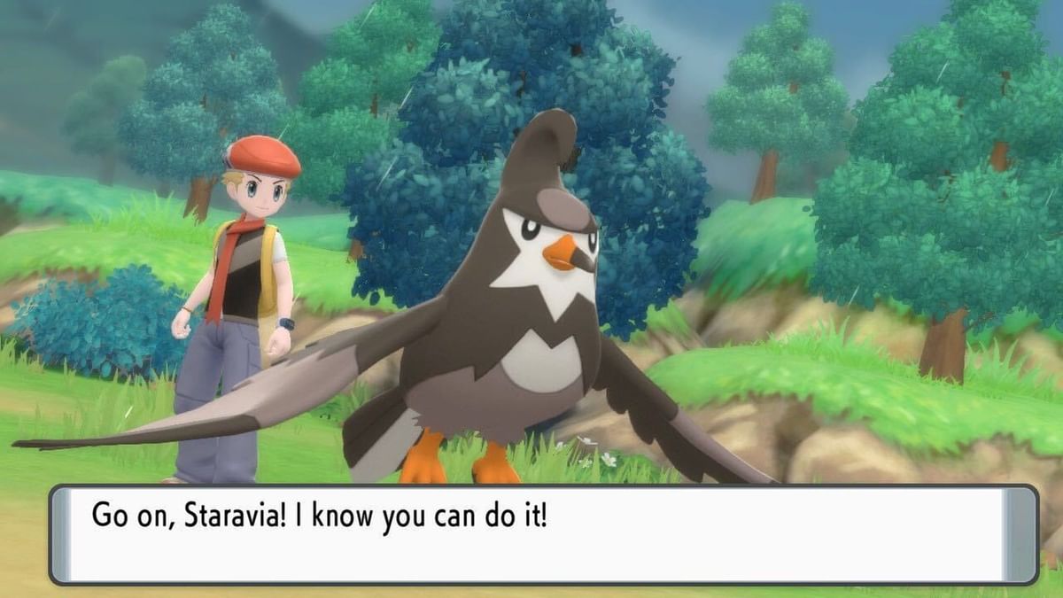 What level does Staravia evolve at in Pokemon Brilliant Diamond and ...