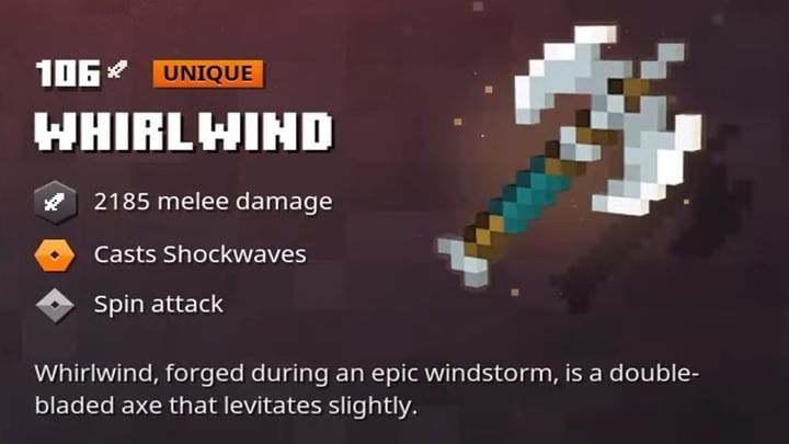 How to get Whirlwind in Minecraft Dungeons