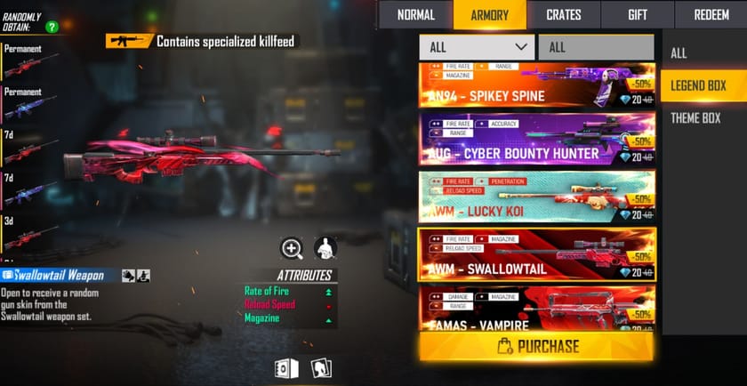 5 best Free Fire gun skins for new and returning players