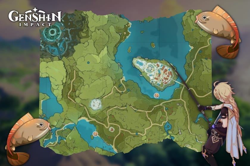 Genshin Impact Pufferfish locations and fishing routes