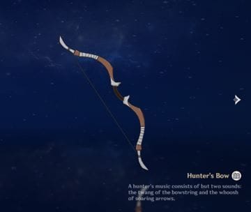 Hunter’s Bow | Genshin Impact- Ascension Materials, Stats, Appearence ...