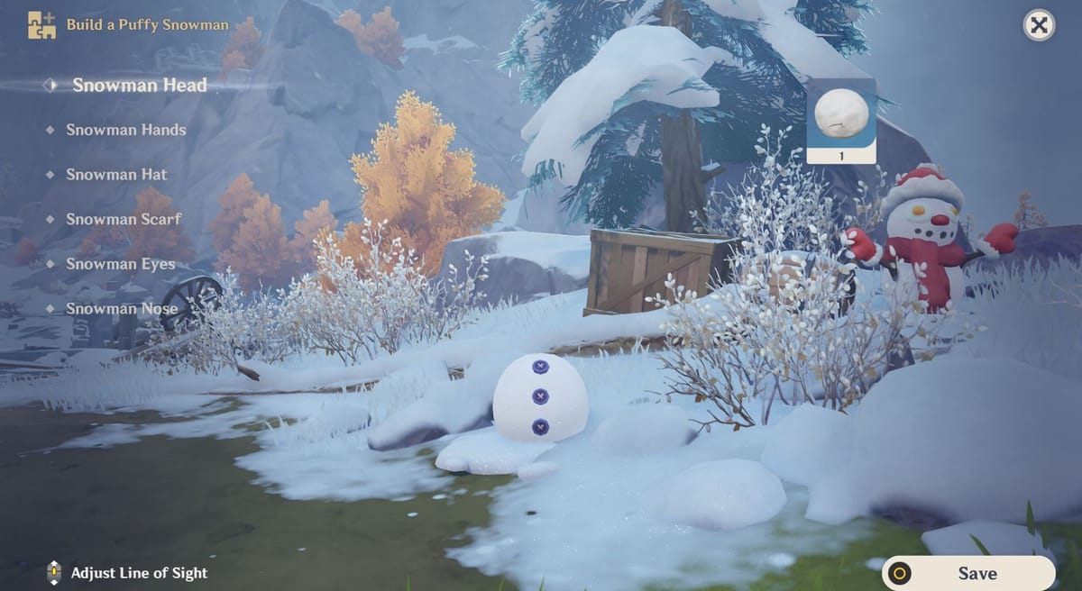 Where is the 4th snowman in Genshin Impact? Location & how to build