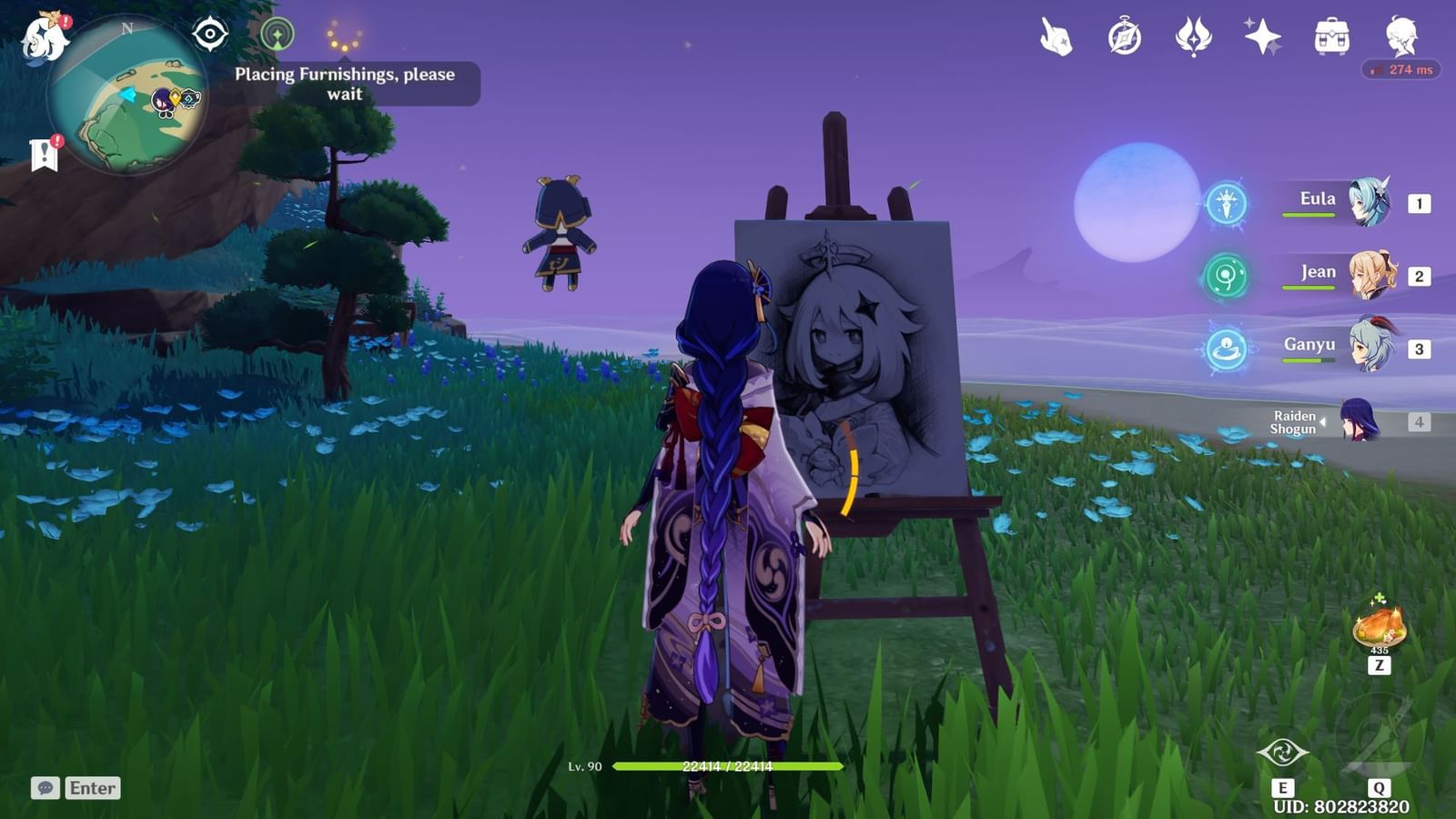 Genshin Impact Paimon painting from the new event has fans in splits