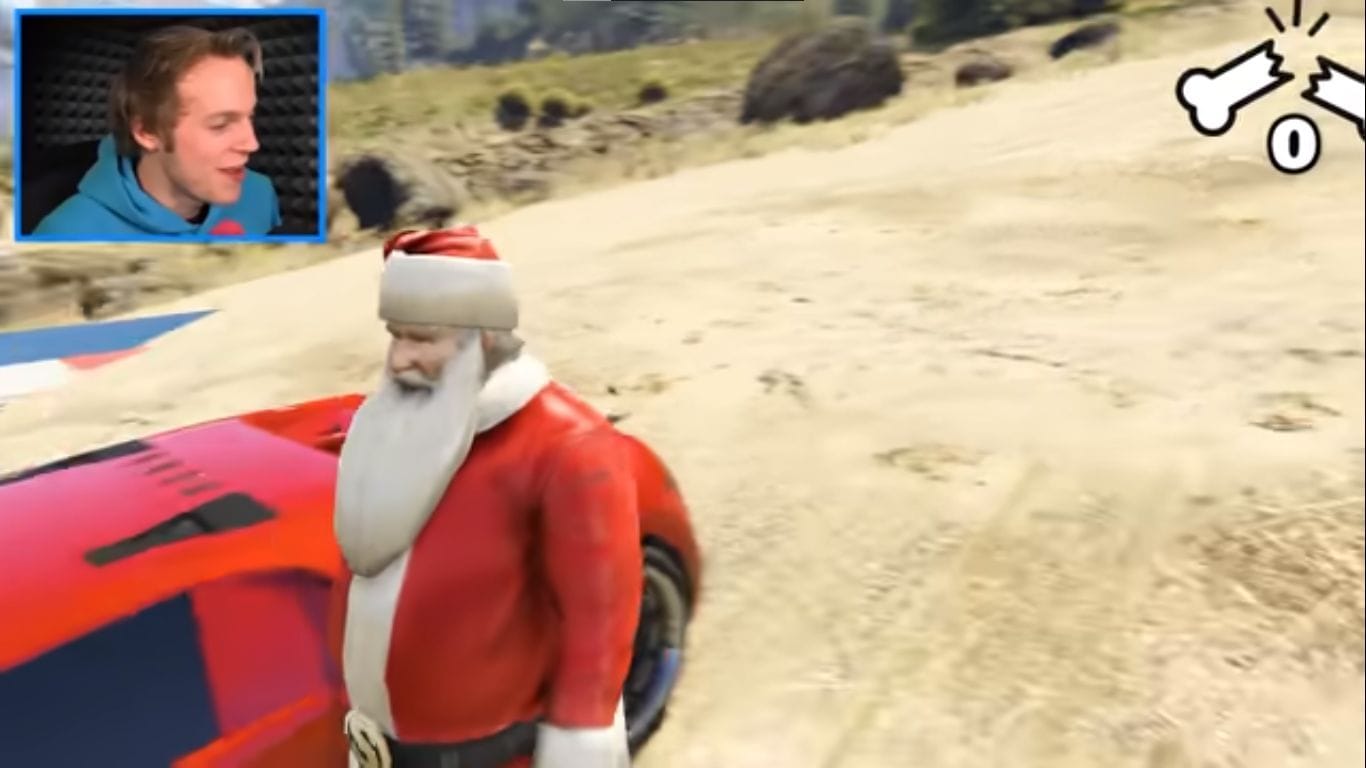 GTA 5 streamer Nought attempts to break every one of Santa Claus’ bones ...