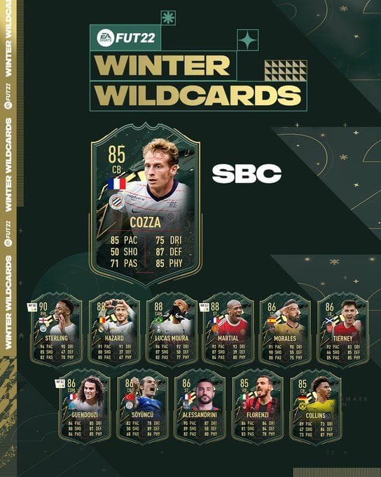 FIFA 22 Ultimate Team SBC: How to get Winter Wildcards Nicolas Cozza item in FUT 22