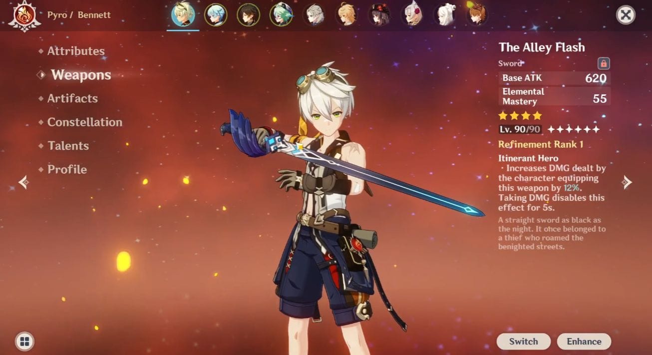 Next Genshin Impact update brings Alley Flash sword: Stats and suitable ...
