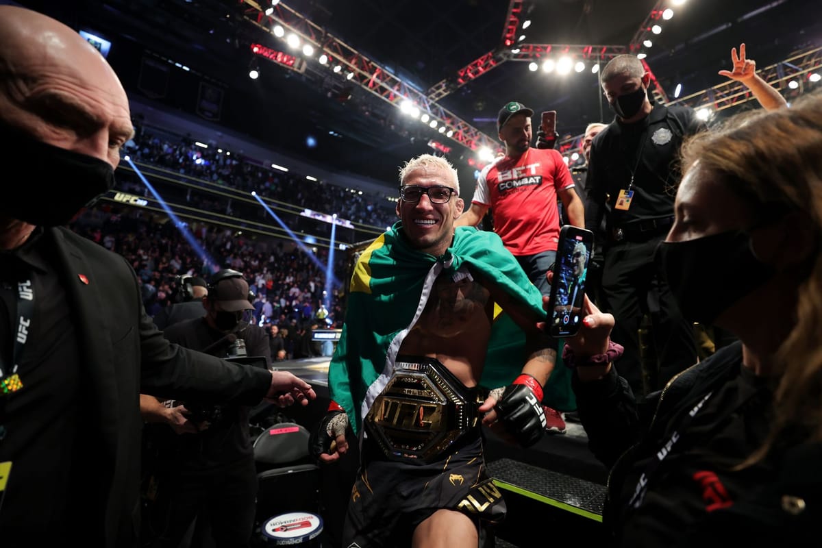 UFC 269: Charles Oliveira had his glasses snatched after UFC 269 win
