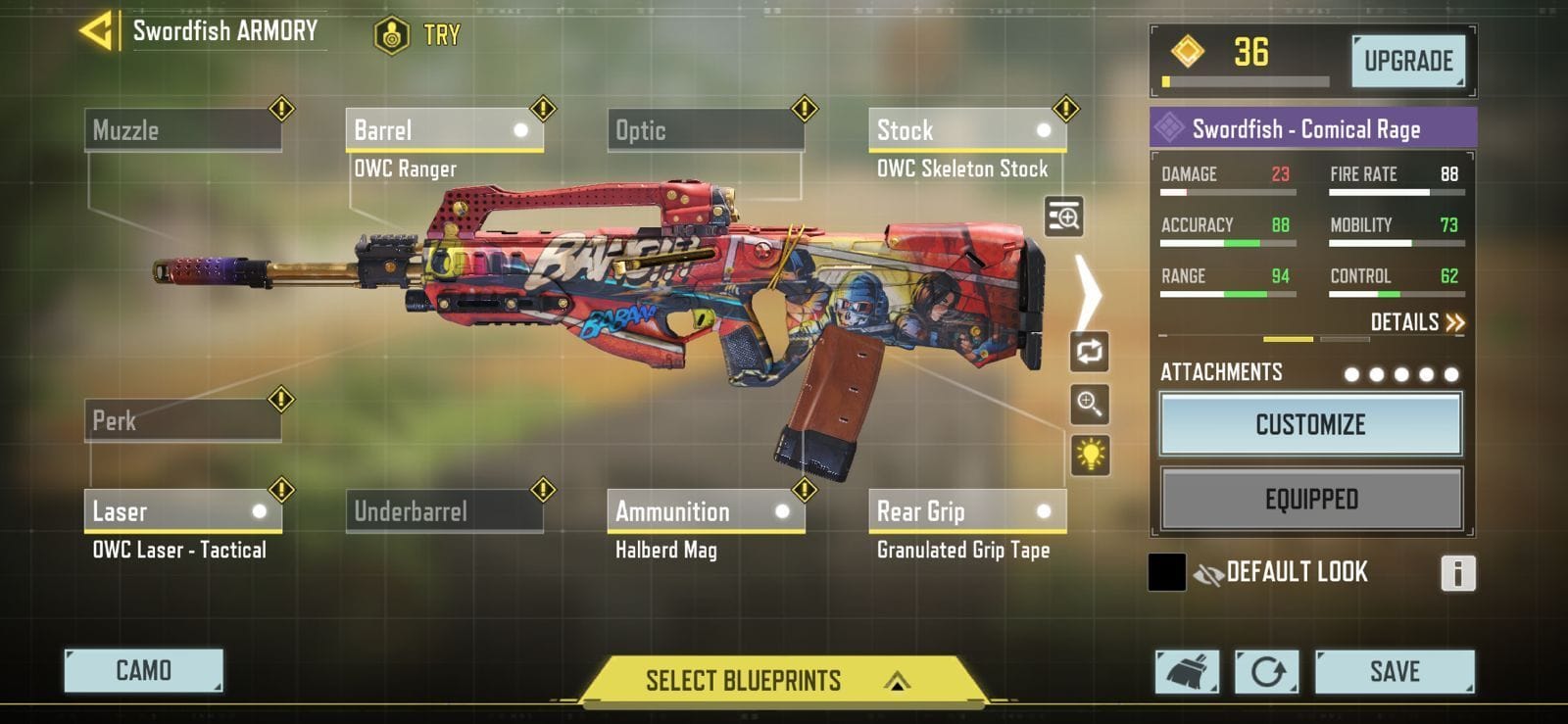 COD Mobile Season 10 Swordfish loadout