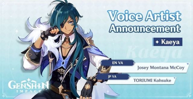 Who are Kaeya’s voice actors in Genshin Impact