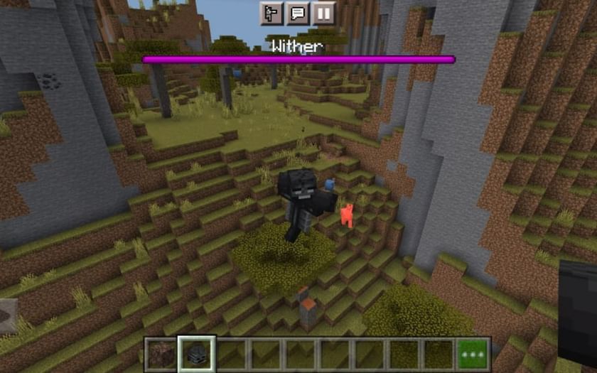 Differences in fighting the Wither on Minecraft Java vs Bedrock Edition