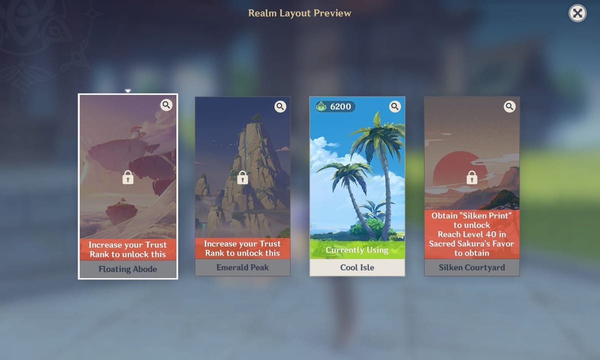 Genshin Impact Teapot Realm: Best layouts and how to switch